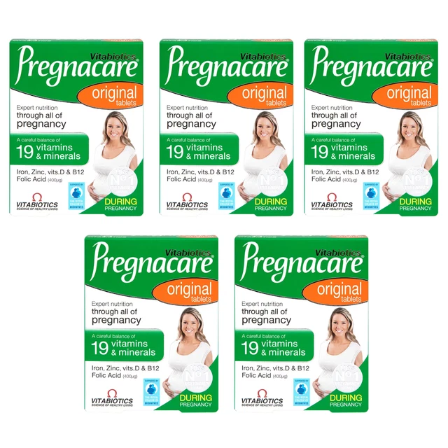 5X VITABIOTICS PREGNACARE 30 Original Tablets During Pregnancy EXP 09/ ...