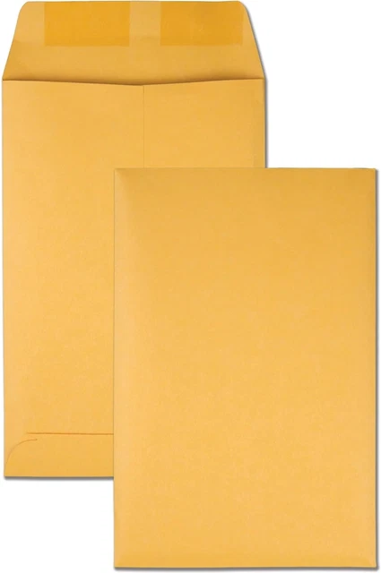 CATALOG MAILING ENVELOPES, 6 X 9 Envelopes, Gummed, Heavy 28 Lb. Kraft ...