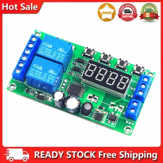 DUAL CHANNEL DELAY Relay Module Board Pulse Trigger Cycle Timer 0.01s-999m UK £9.23 - PicClick UK