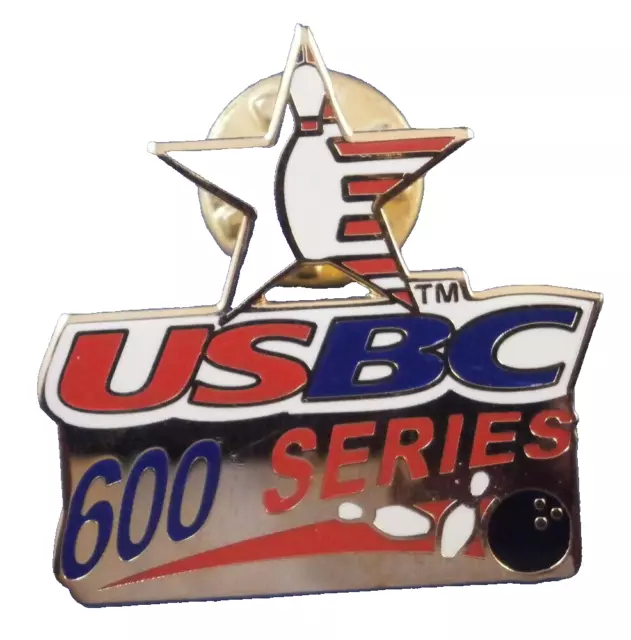 USBC UNITED STATES Bowling Congress 600 Series Award Lapel / Hat Pin US ...
