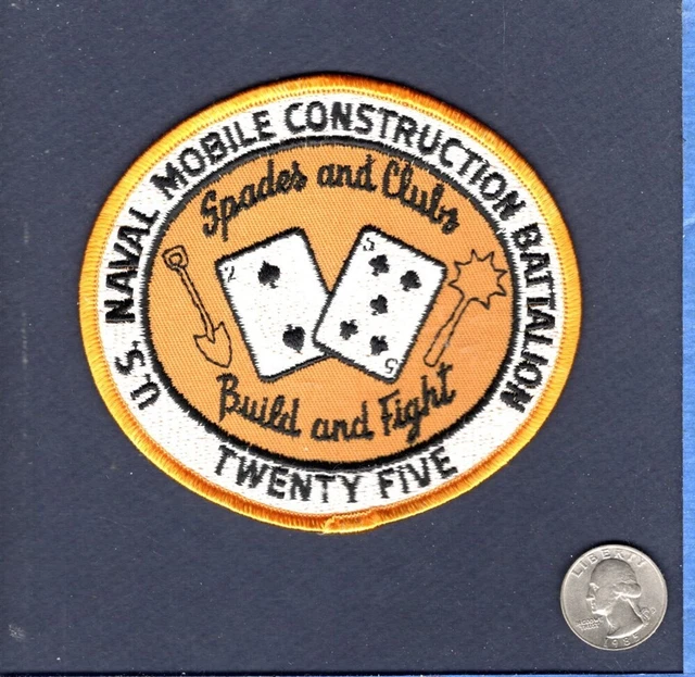 ORIGINAL 1970'S SEABEES Naval MCB Mobile Construction Bataillon 25 US ...