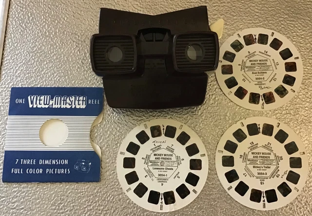 VISUALIZZATORE VINTAGE BELGIAN Sawyer's Bakelite View-Master + Topolino ...