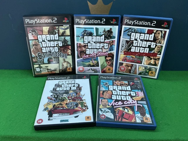 GRAND THEFT AUTO PlayStation 2 PS2 Game Bundle x 5 Vice City Stories ...