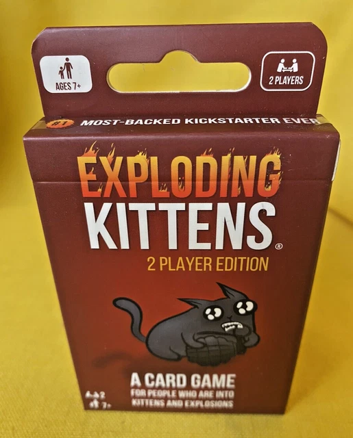 EXPLODING KITTENS 2 Player Edition Card Game Ages 7+ $8.20 - PicClick