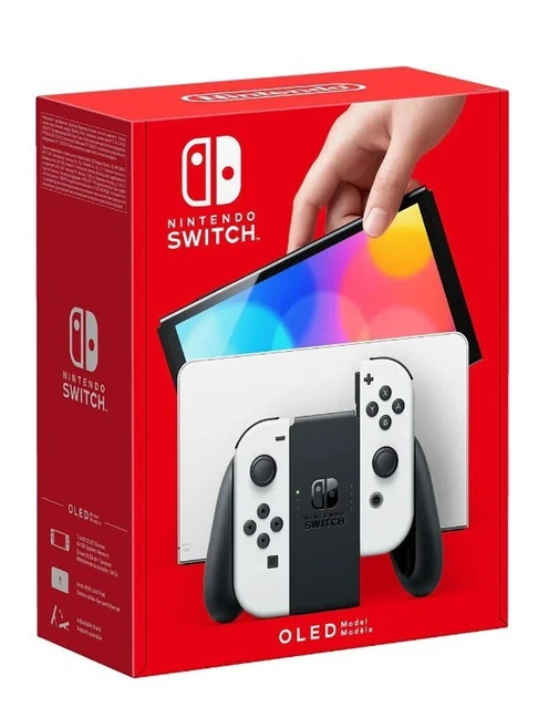 NINTENDO SWITCH OLED-MODELL HEG-001 64GB Handheld-Spielekonsole - Weiß ...