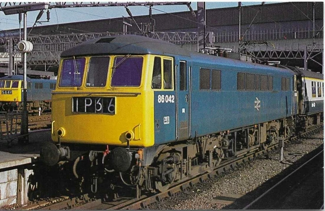 PHOTO POSTCARD OF British Rail Class 86 loco 86042 at Euston in 1979 £2 ...