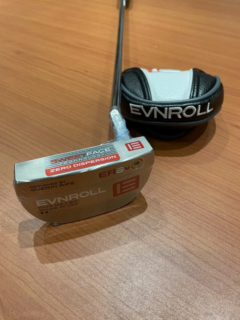 NEW EVNROLL ER8V Putter - 34" Steel Short Slant Neck - Black Gravity ...