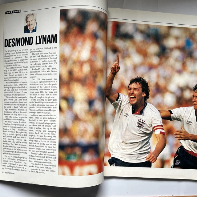 BBC WORLD CUP 1990 Sportsyear Magazine £9.95 - PicClick UK