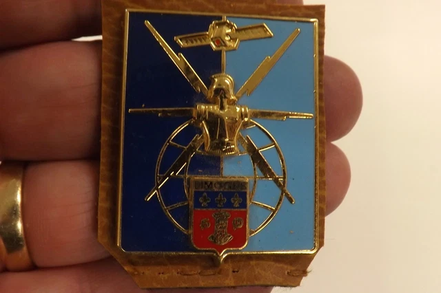 FRANCE MILITARY BADGE French Army Signal Corps Unit Telecom Marseille ...