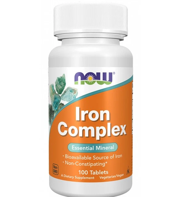 NOW FOODS IRON Complex 100 Tab £13.31 - PicClick UK