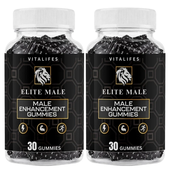 (2 PACK) ELITE Male Max Gummies EliteMale Max Gummy Supplement Maximum ...