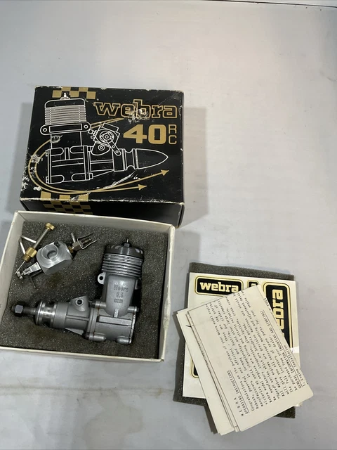 NEW VINTAGE WEBRA 40 RC 6.5ccm Blackhead Nitro/Glow R/C model Airplane Engine $109.99 - PicClick CA