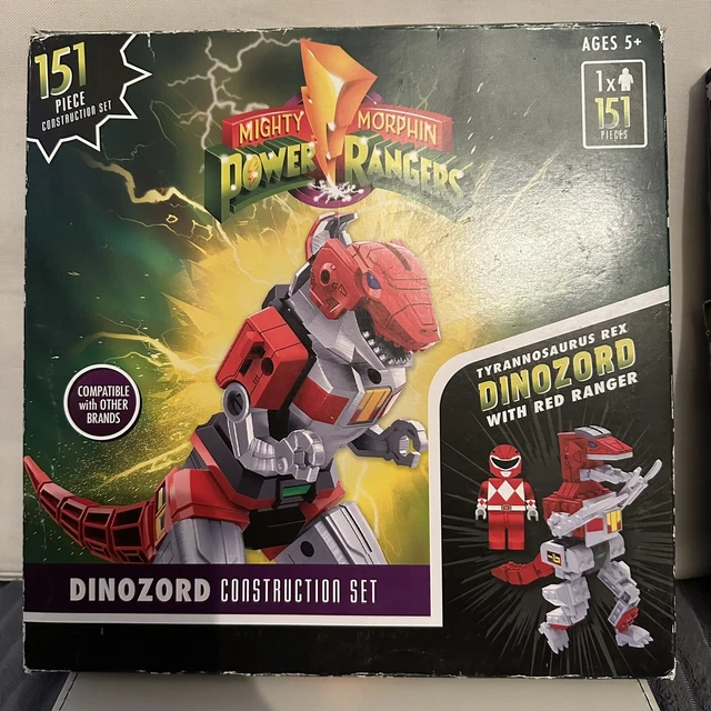 POWER RANGERS CONSTRUCTION Set TYRANNOSAURUS REX Dinozord Red Ranger ...