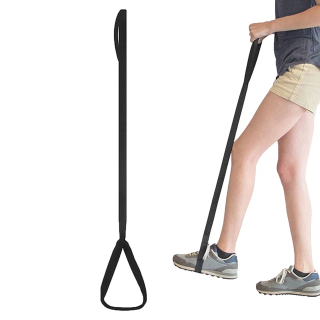 LEG LIFTER STRAP Rigid Foot Lifter w/ Hand Grip for Elderly Handicap ...