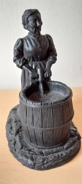 COLLIER ROW DEEP Mined Hand Crafted Coal Figurine "Washer Woman" £15.99 ...