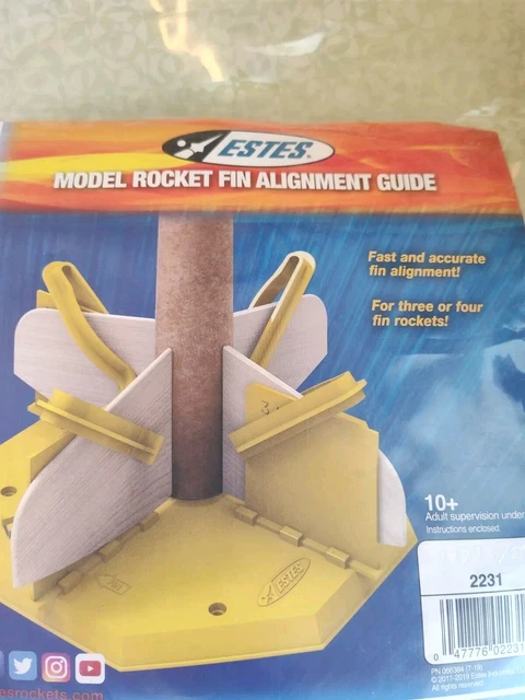 ESTES MODEL ROCKETS Rocket Fin Alignment Guide 2231 For 3 or 4 Fin ...