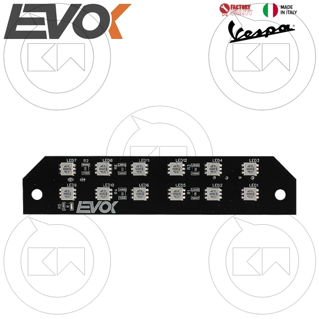 FANALE POSTERIORE EVOK Iron Led 12V Piaggio Vespa 50 Special 1972-1975 ...