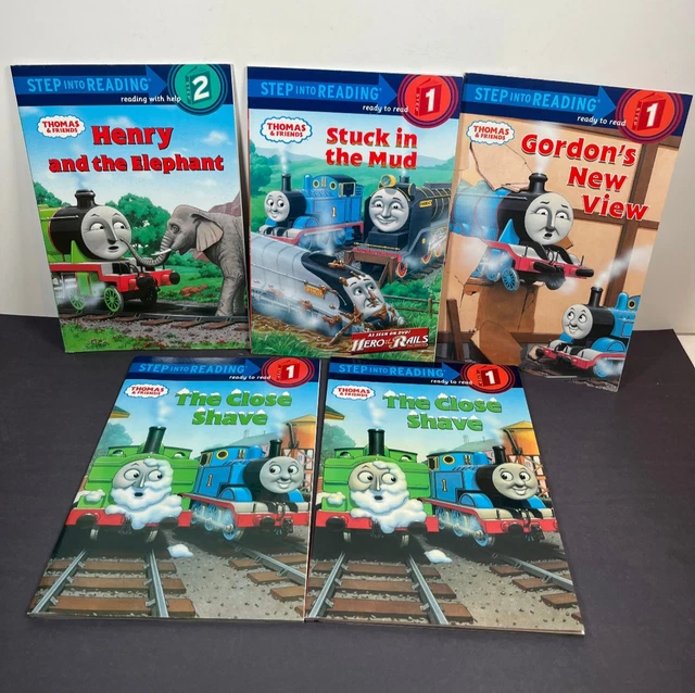 THOMAS & FRIENDS Tank Engine Train Kids Book LOT Step Into Reading $21. ...