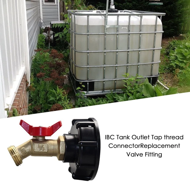 EASY INSTALL IBC Adapter 1000L Tote Fitting Leak Proof Valve Hose ...