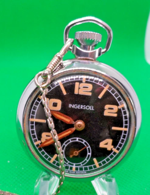 WW2 INGERSOLL Pocket Watch British Army Military / Trench Raf $13.29 ...