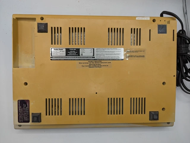 RADIO SHACK TRS-80 Color Computer 2 Works WITH The Acoustic Modem ...