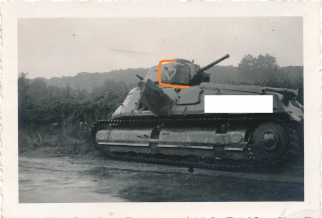 FRANKREICH PANZER TANK Char Somua S-35 Turm Kennung Herz Ass WK II EUR ...