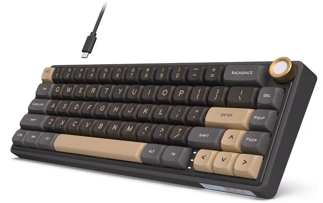 RK ROYAL KLUDGE R65 60% RGB Wired Keyboard Hot Swappable Chartreuse ...