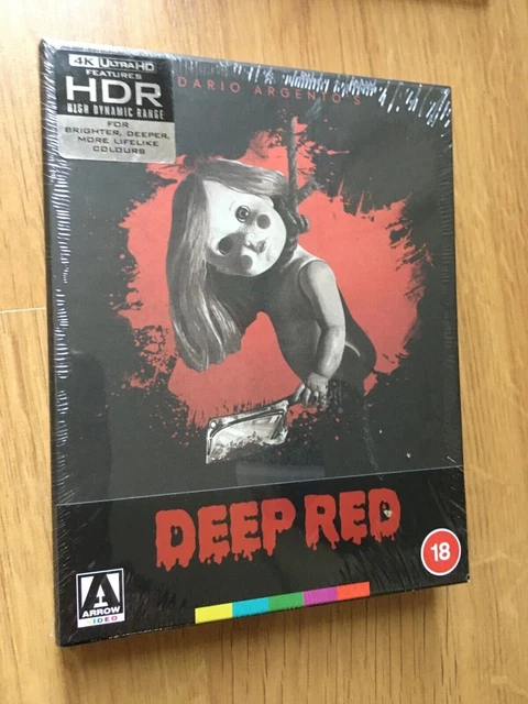 DEEP RED 4K UHD -- Blu Ray -- Arrow Video - Limited Edition. Dario ...