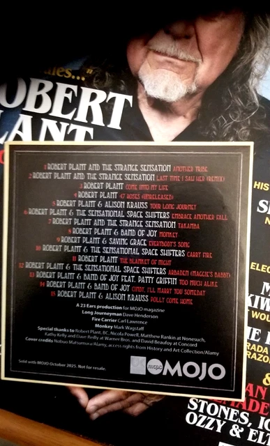 ROBERT PLANT-MOJO MAGAZINE - October 2025 -Plus Unreleased Robert Plant ...