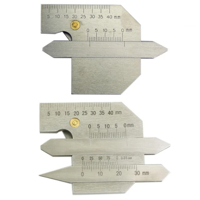 INSPECTION RULER STAINLESS Steel Weld Seam Gauge 0-75mm Weld Guage ...