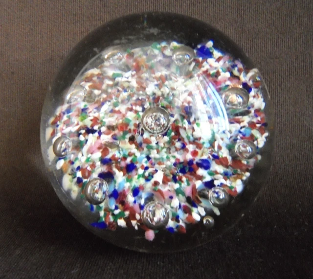 ANCIENNE SULFURE - BOULE PRESSE PAPIER - VERRE SOUFFLÉ XIX ème EUR 48 ...