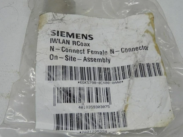 SIEMENS NF50 R 1/2 IWLAN RCoax Connector £39.21 - PicClick UK