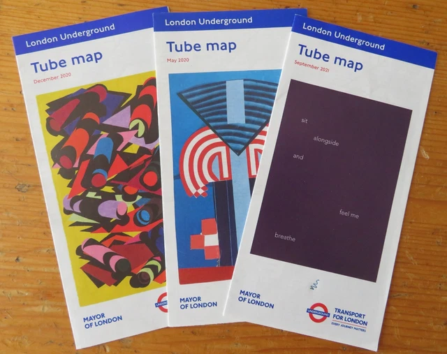 TFL LONDON UNDERGROUND Tube map 2020-2022 £2.00 - PicClick UK