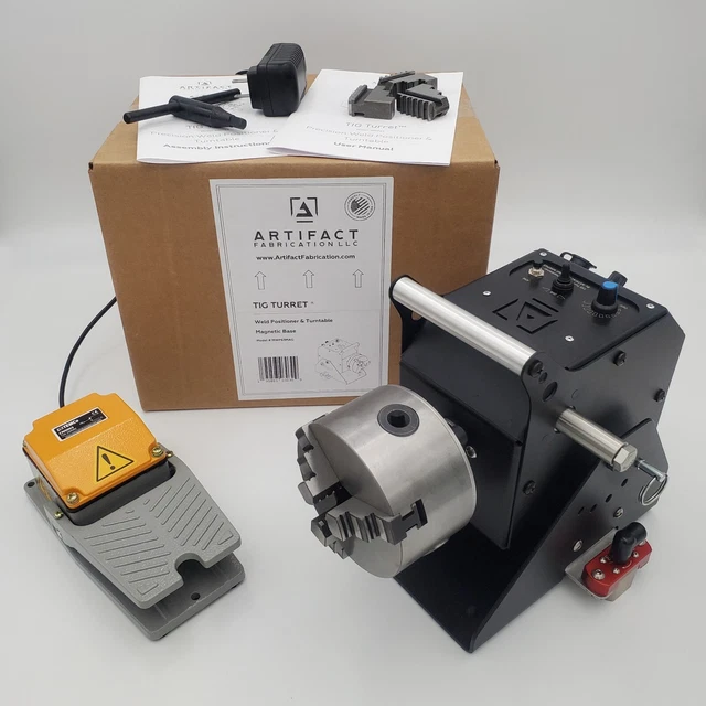 TIG TURRET PRECISION Rotary Weld Positioner Turntable Magnetic Base ...