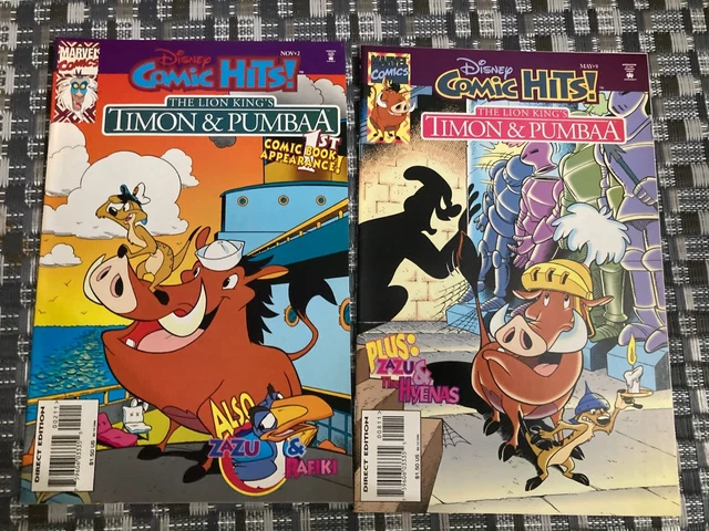 WALT DISNEY COMIC Hits The Lion King Timon & Pumbaa #2, 8 1995 Marvel ...