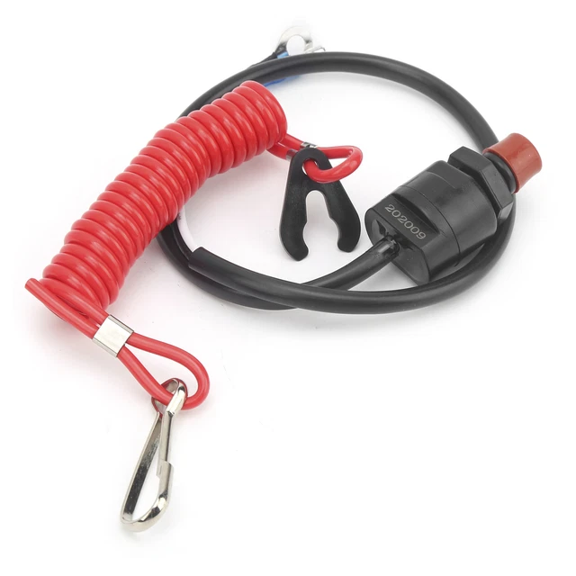 * EMERGENCY STOP Switch Safety Tether 6E9-82575-09 Fit For Outboard ...