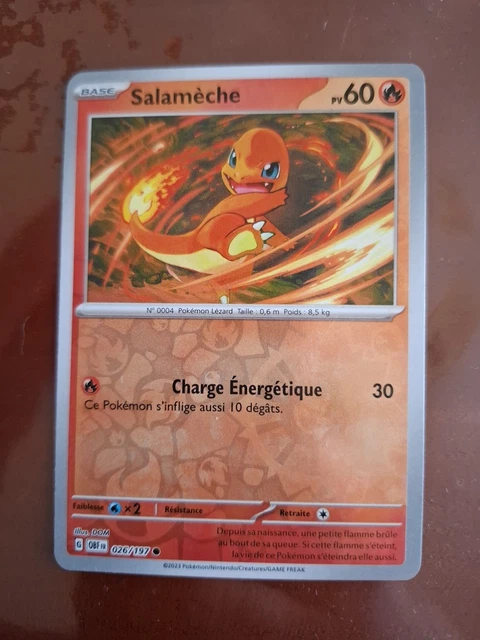 CARTE POKEMON SALAMECHE 026/197 REVERSE EV3 Ecarlate et Violet OBF FR NEUF EUR 1,80 - PicClick FR