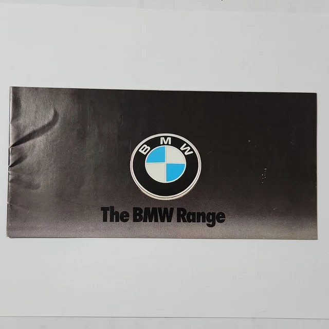 BMW RANGE ORIGINAL Vintage Advertising Sales Specifications Brochure ...