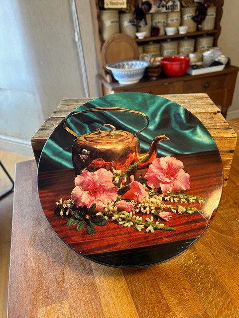 VINTAGE LARGE CRAWFORD’S Rover Assorted Biscuits Tin – Flowers & Copper ...