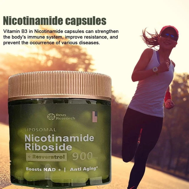 REUS RESEARCH NAD+ Supplement Caps for Skin Aging Support Energy and ...