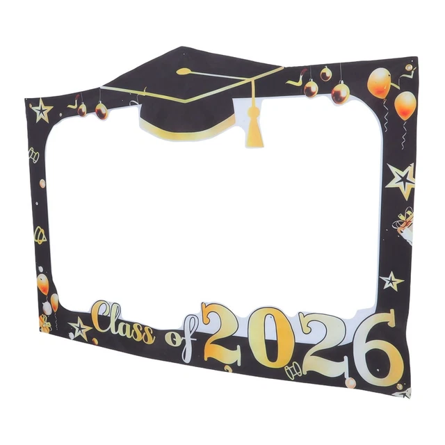 GRADUATION PHOTO BOOTH Frame 2026, Class of 2026 Fabric Picture Frame ...