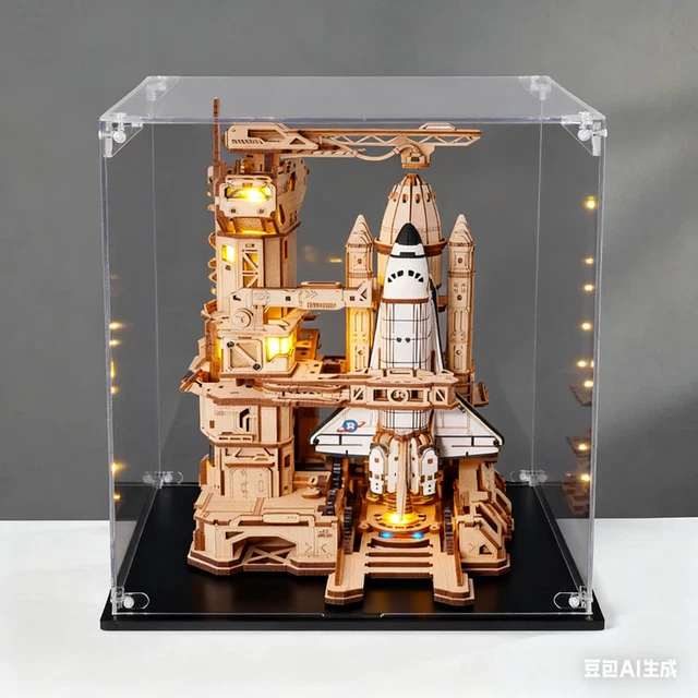 ROKR 3D WOODEN Puzzle Model Space Shuttle and Display Box EUR 86,27 ...
