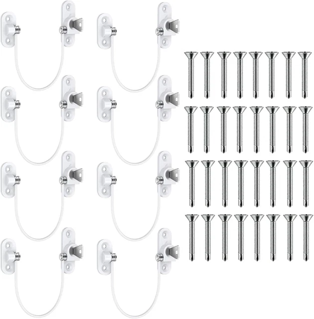 8PCS UPVC WINDOW Lock Window Door Restrictor Child Safety Security Lock ...