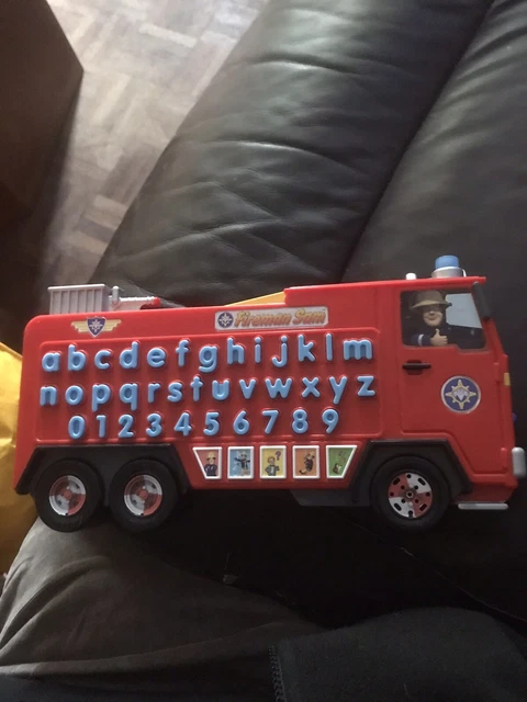 FIREMAN SAM FIRE Engine Toys Jupiter Alphabet Rescue Interactive Toy 5 ...