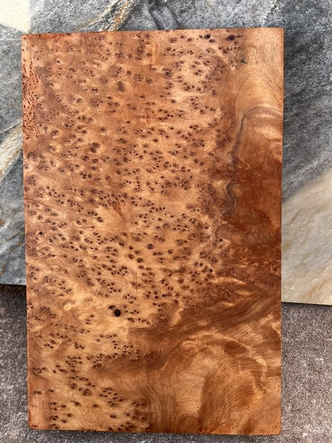 GOLD BURL SLAB Knife Scale Board Woodworking Block 8”x5.1”x0.82” YE10 ...