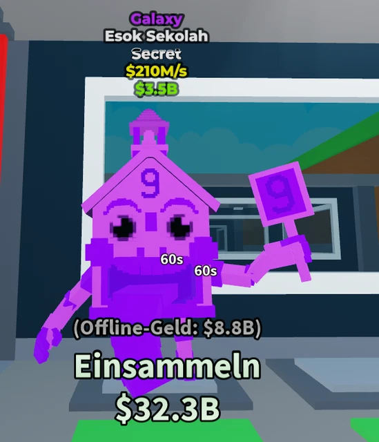 🌌ESOK SEKOLAH🌌 GALAXY - Steal A Brainrot | 💸210M/S💸 | Rare Item EUR 69 ...