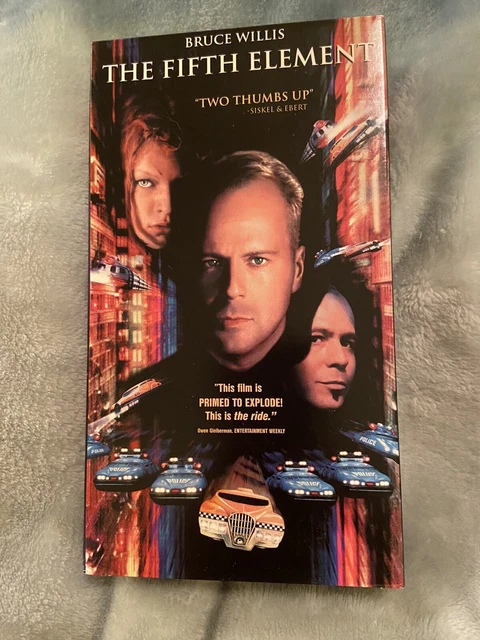 THE FIFTH ELEMENT VHS Bruce Willis, Gary Oldman, Sci-Fi/Horror Movie ...