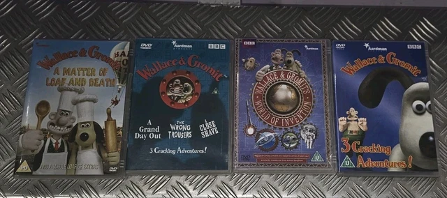 WALLACE AND GROMIT DVD Bundle X4 Movies/ Episodes Hours Of ...