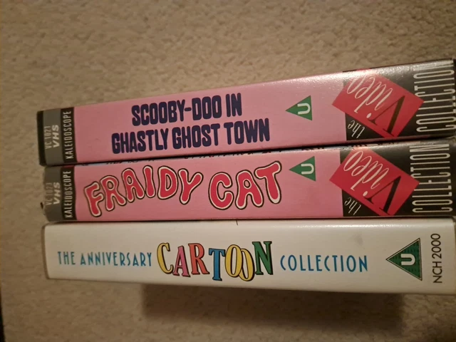 KIDS CARTOON VHS Tapes - Fraidy Cat, Scooby Doo, Cartoon Collection £5. ...