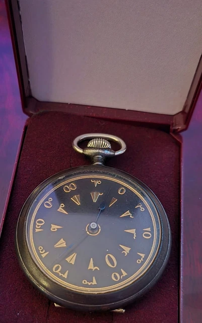 RARE VINTAGE POCKET watch, brevet Swiss enigma. Turkish pocket watch ...